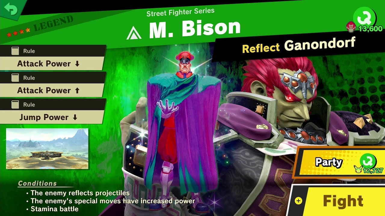 989. M. Bison - Fair Spirit Battle - Super Smash Bros. Ultimate - YouTube