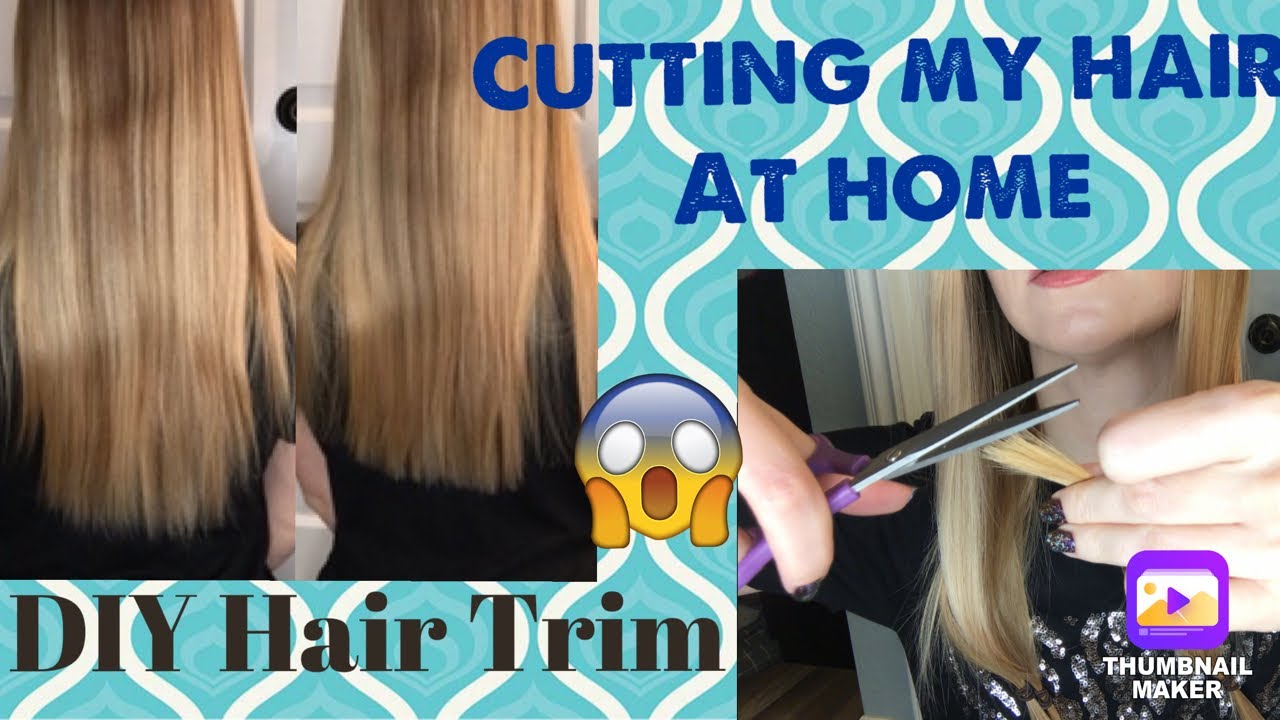 DIY Hair Trim - YouTube