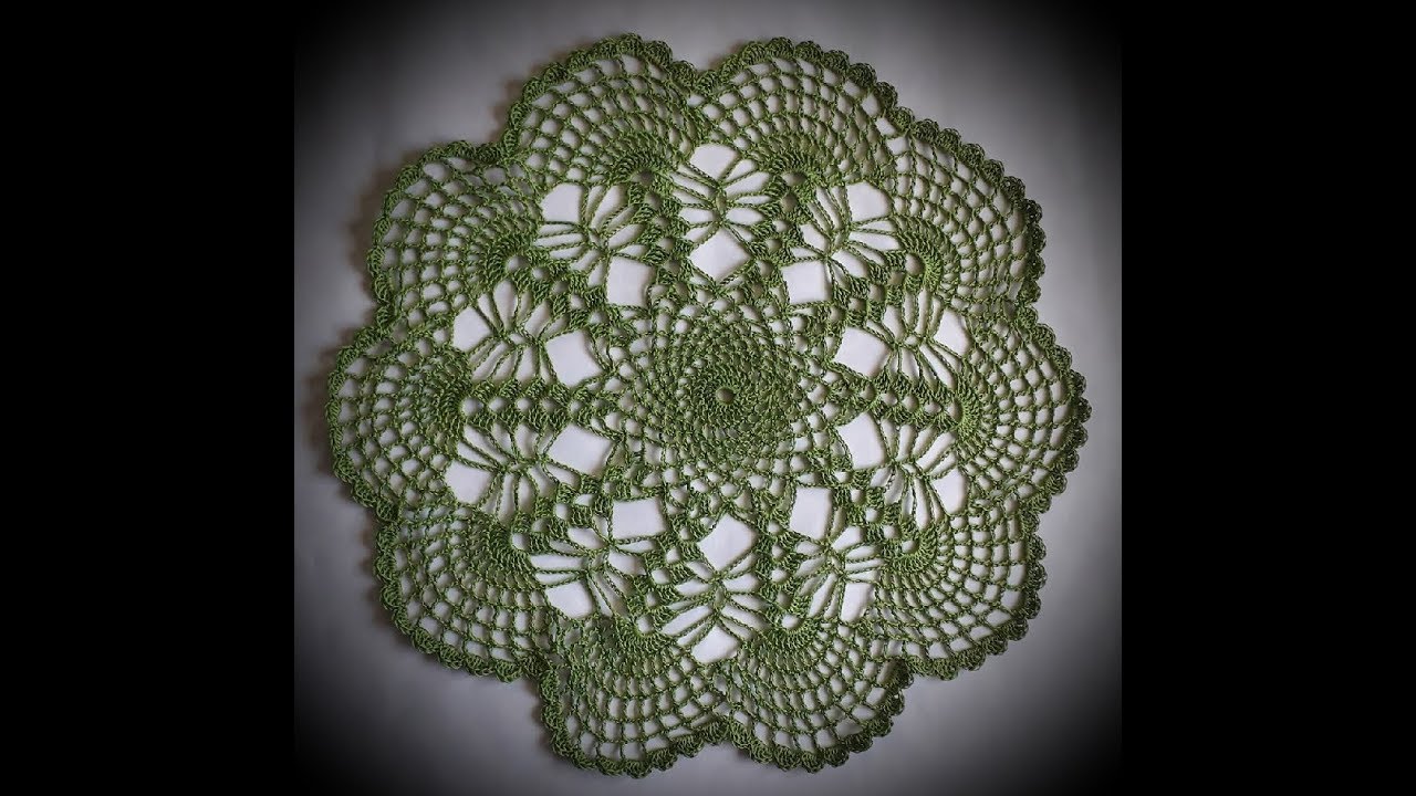 Crochet Doily Part3 - YouTube