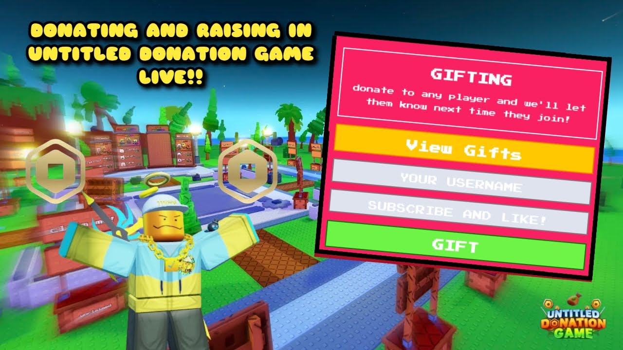 Playing untitled donation game LIVE!! (Donating Viewers and Raising ...