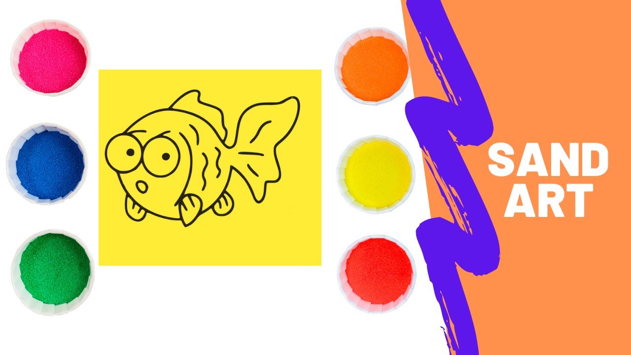 Sand Painting a Fish - YouTube