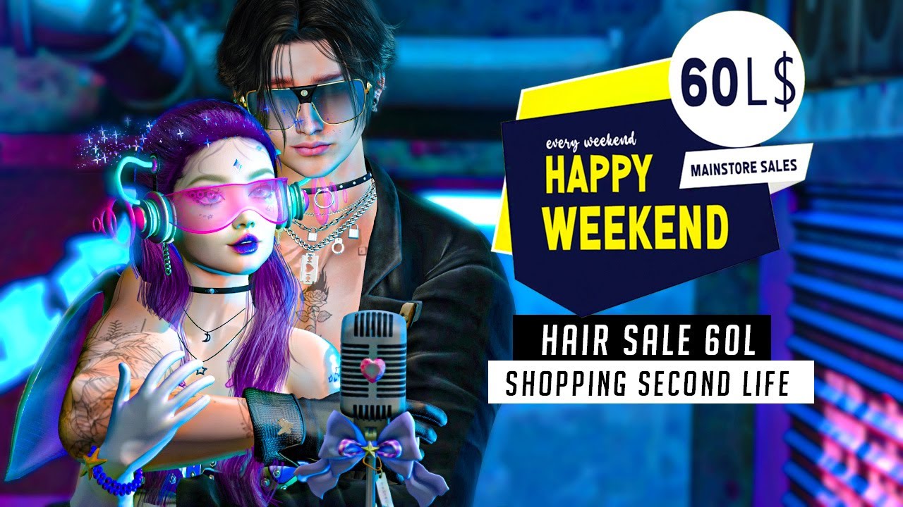 Second Life Happy Weekend 60L | Shopping HAIR Sales + Lelutka Skin ♥ ...