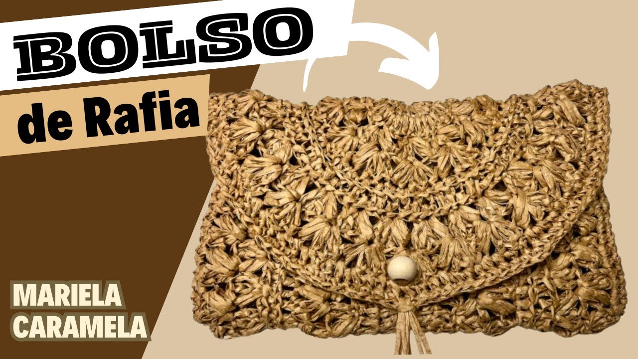 "¡Haz este BOLSO DE RAFIA y CROCHET PASO A PASO! 👜🧶 | Ideal para Verano ...