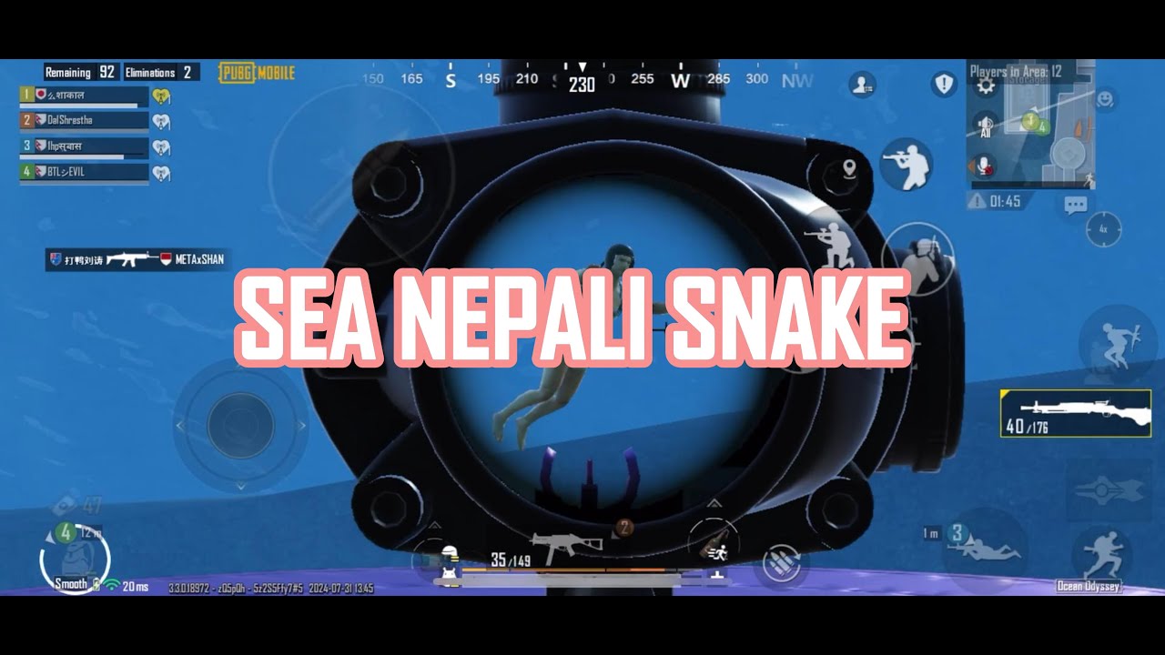#pubgmobile #iphone15pro NEPALI SAMUDRI SAANP, NEPALI SNAKE - YouTube