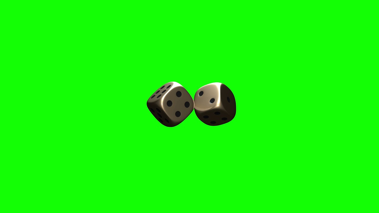 [4K] Rolling Dice Transition - Green Screen - YouTube