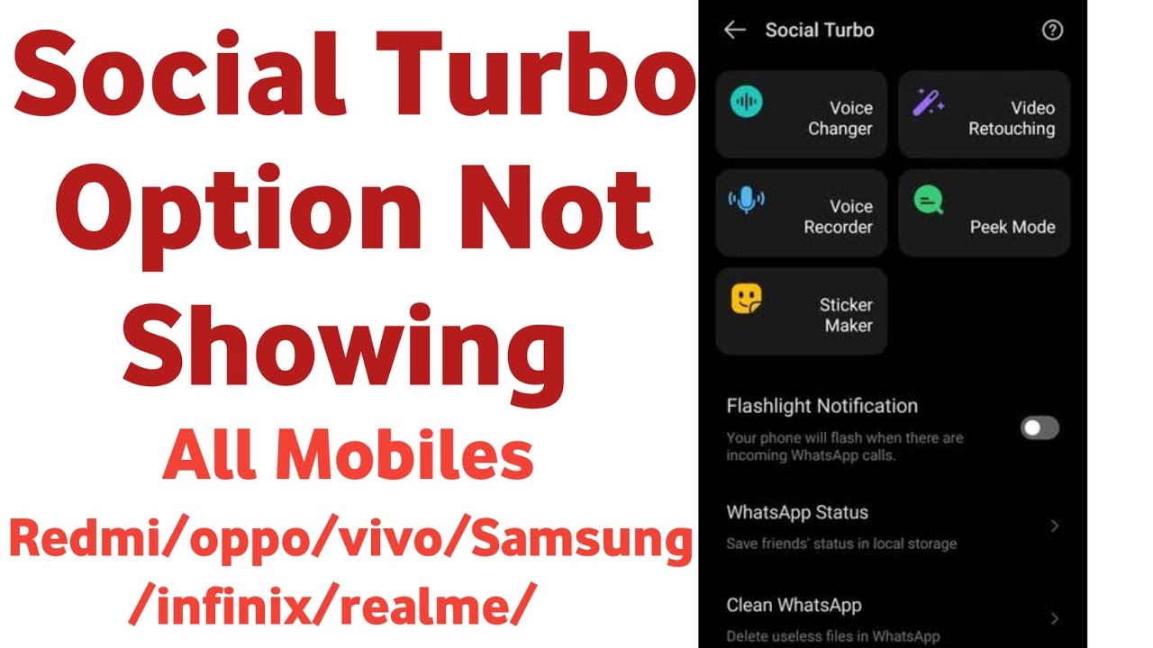 social turbo not showing, social turbo not showing in infinix, social ...