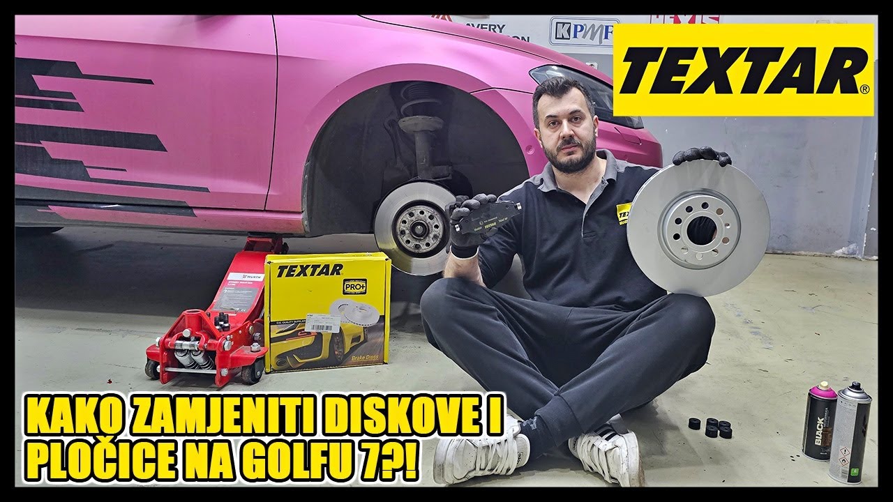 URADI SAM 🛠 ZAMJENA KOČNICA NA AUTU - TEXTAR DISKOVI I PLOČICE! - YouTube