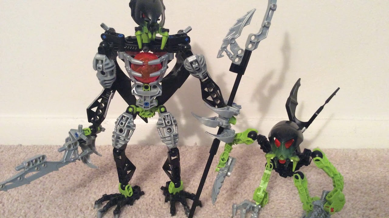 LEGO Bionicle set review of 8952 Mutran and Vican - YouTube