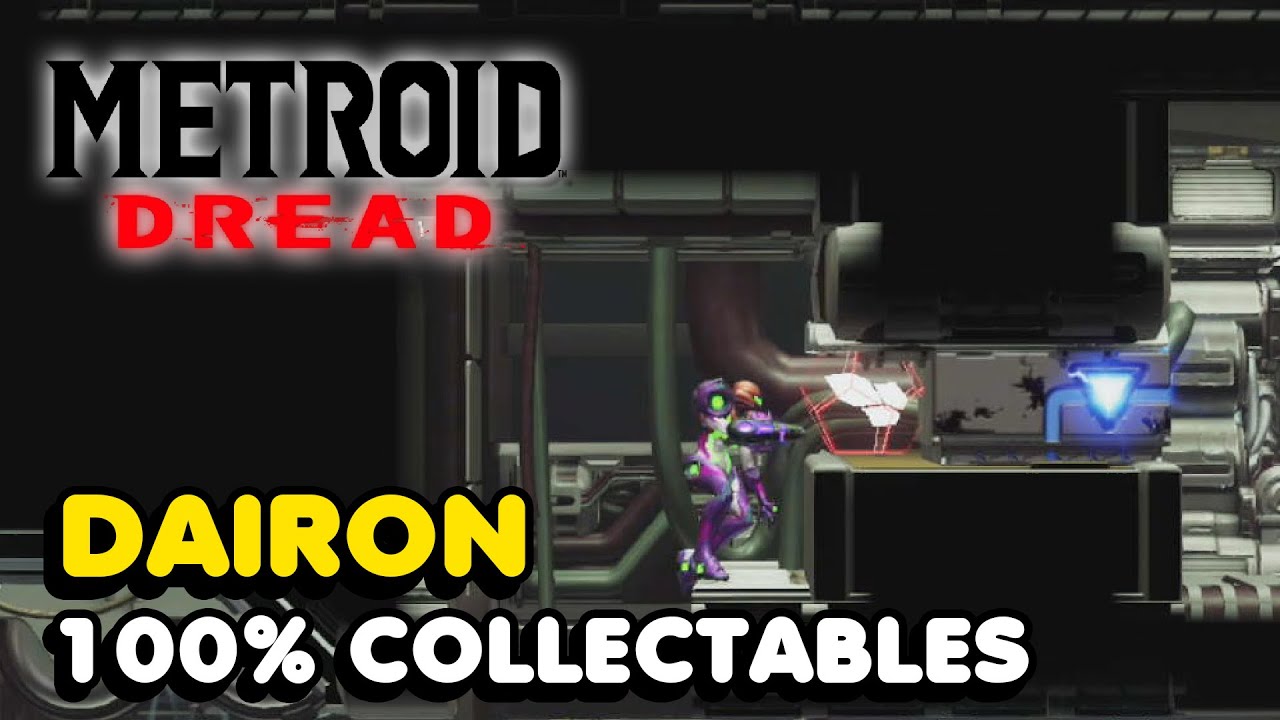 Metroid Dread - Dairon 100% All Collectable Locations Guide - YouTube