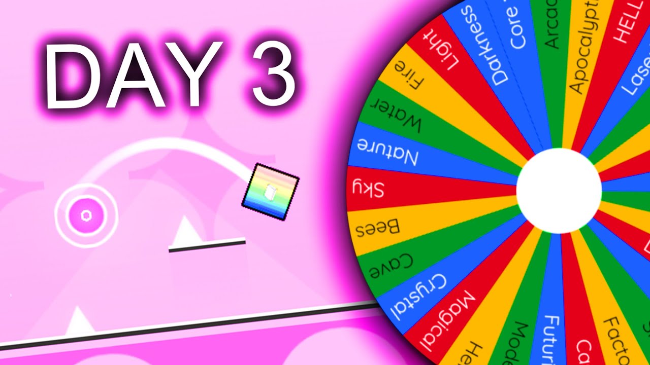 GD but a random wheel decides what I build... - YouTube