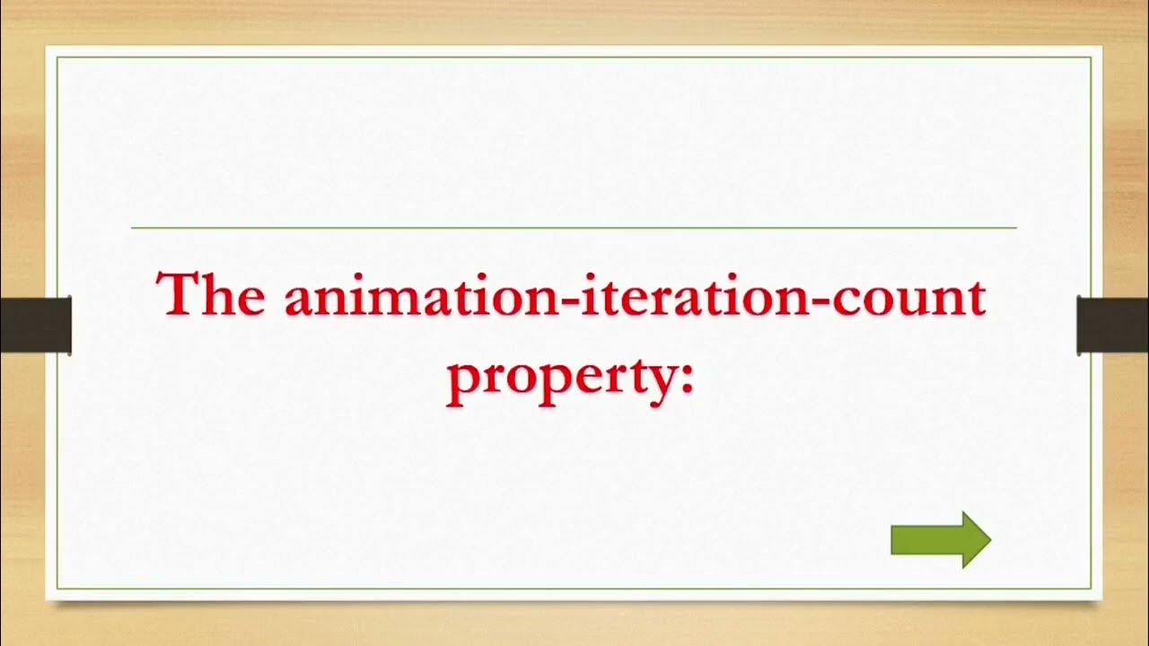 How Animation iteration count property works. #shorts - YouTube