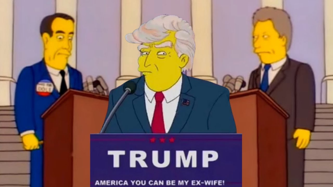 Simpsons POLITICAL Moments (Trump, Clinton, Diplomats) - YouTube