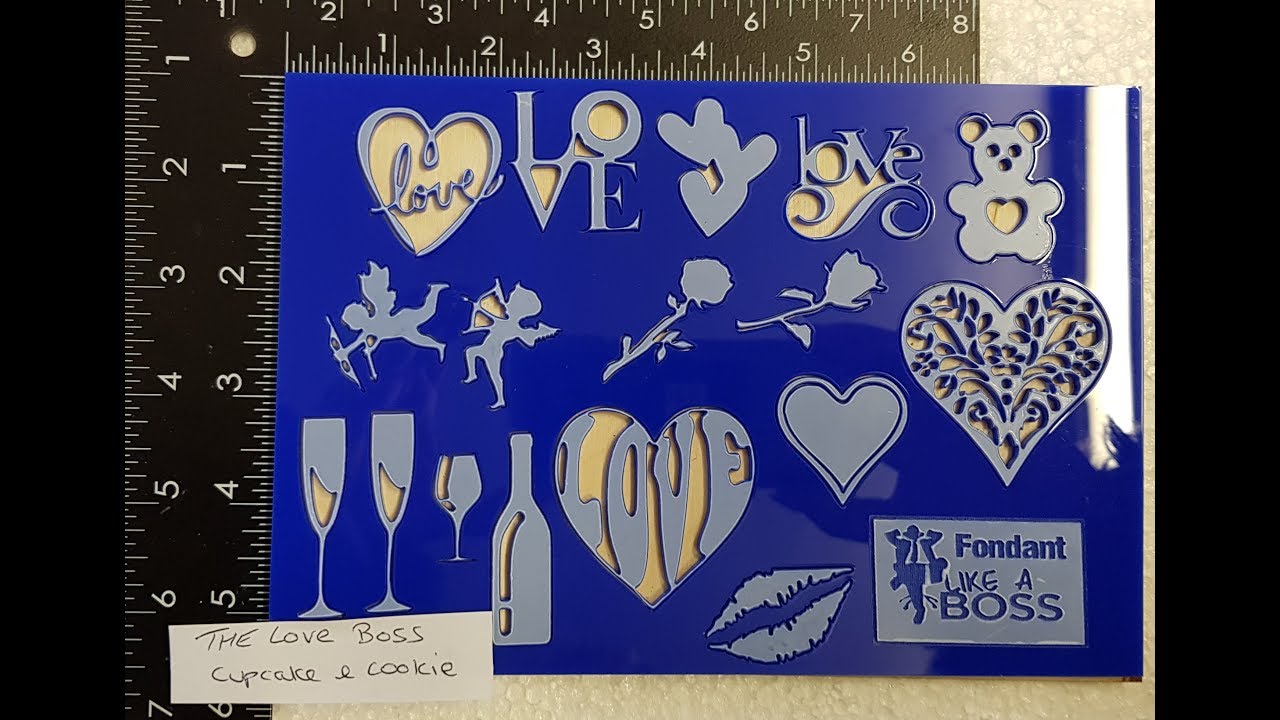 The love boss fondant boss embossing stamps - YouTube