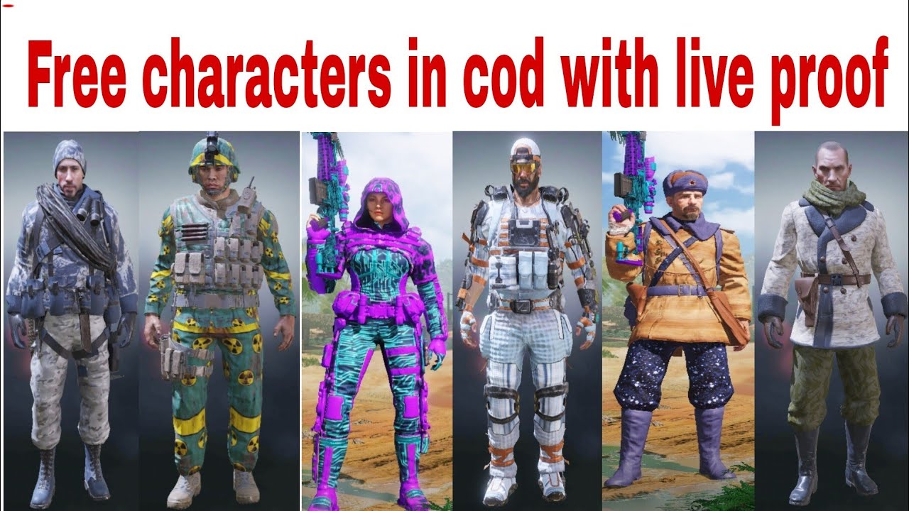How to get free characters in cod | COD Mobile free characters | cod ...