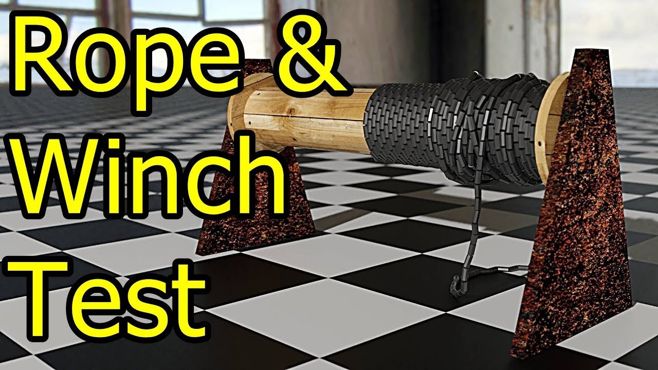 Rope Rolled On Winch - Blender 3D - YouTube