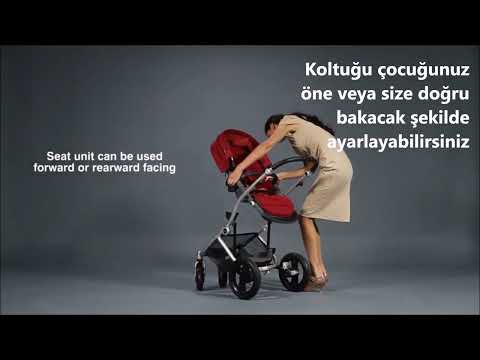 Britax Römer Affinity 2 White Chasis Bebek arabası +Kırmızı Renk Paketi
