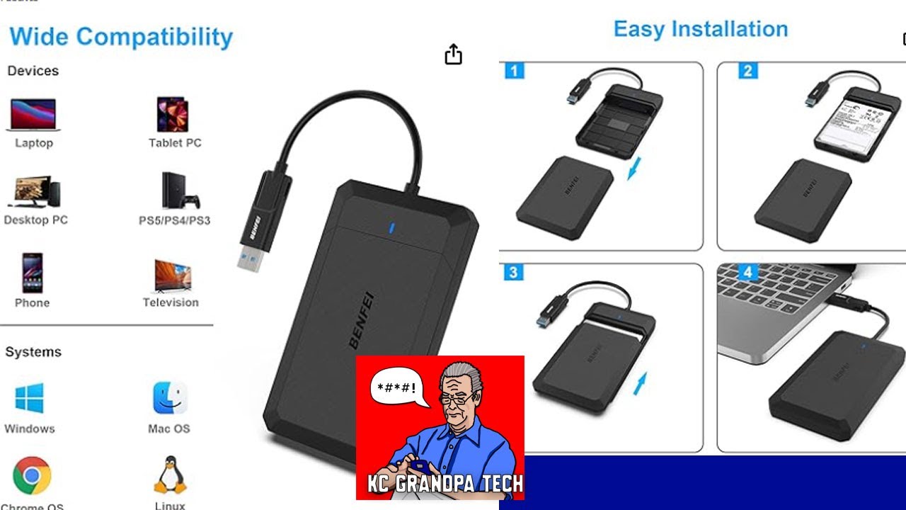 Benfei portable removeable SSD/HHD enclosure any GOOD? - YouTube