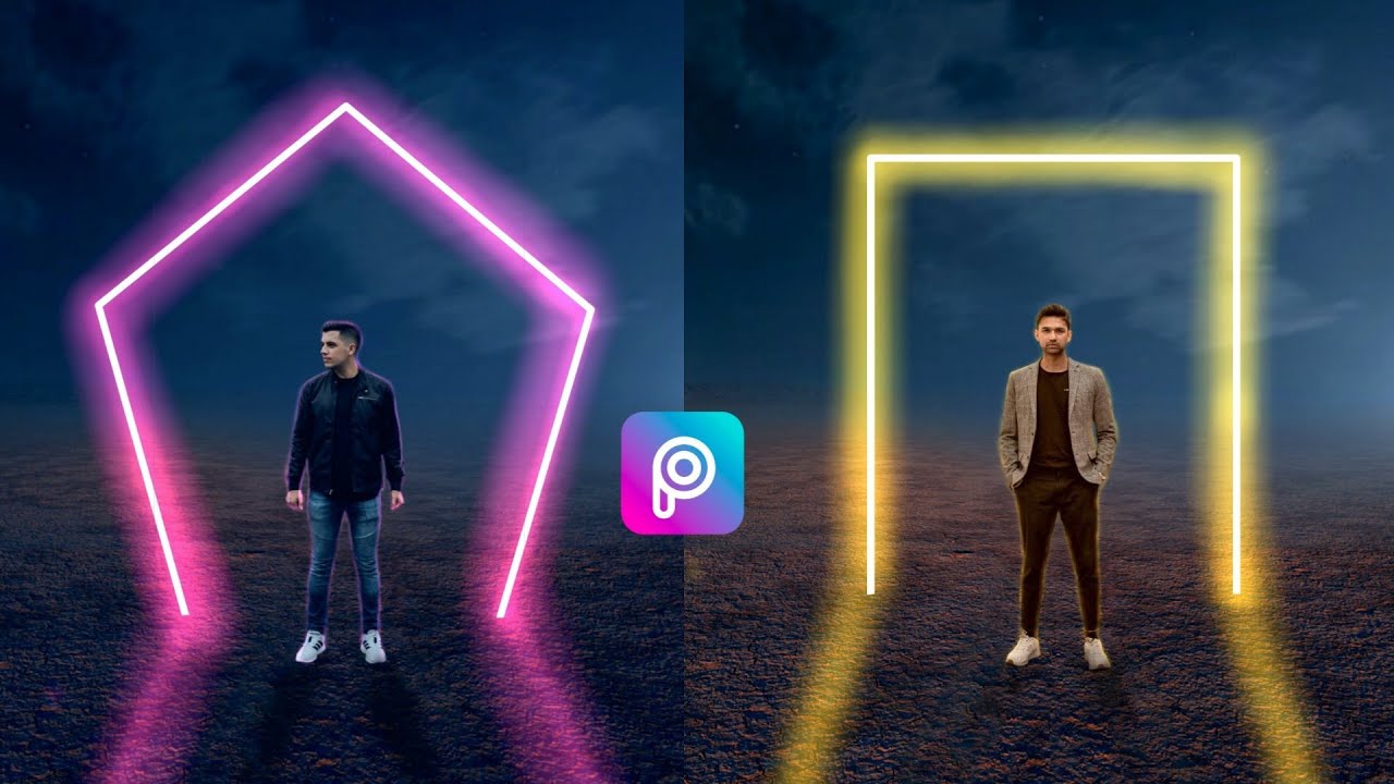 How To Edit Glowing Shape Effect In PicsArt | PicsArt Editing Tutorial ...