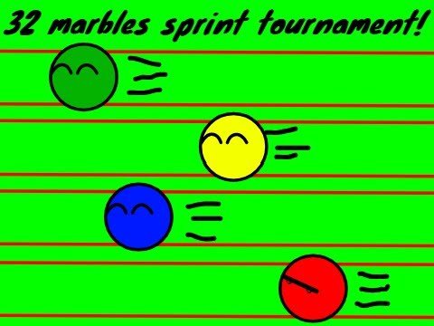 32 Marbles sprint tournament! - YouTube