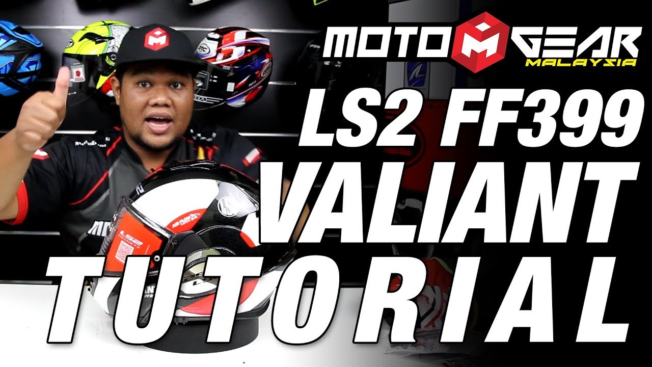 LS2 VALIANT FF399 | FLIP UP | MODULAR | HELMET REVIEW | TUTORIAL TUKAR ...