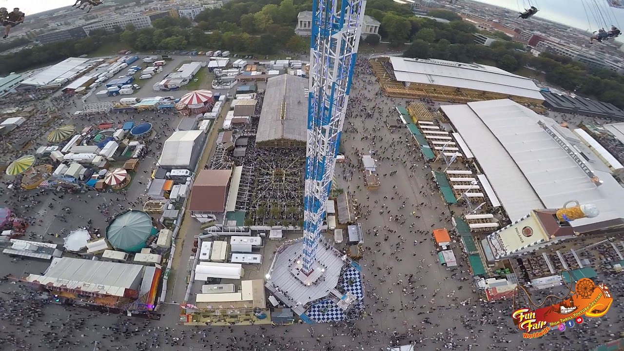 "BAYERN TOWER" (Kaiser) Onride @ Oktoberfest Munchen (Germany) 2019 ...