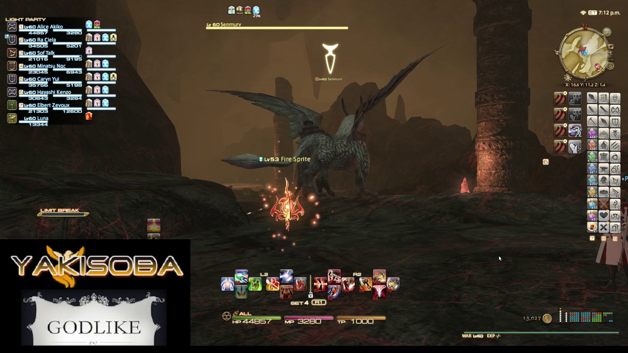 FFXIV HW S Rank Hunts: Senmurv - YouTube