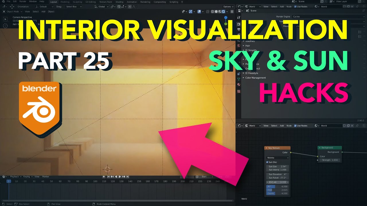 Blender Archviz: Sky Texture Hacks | Part 25 | - YouTube