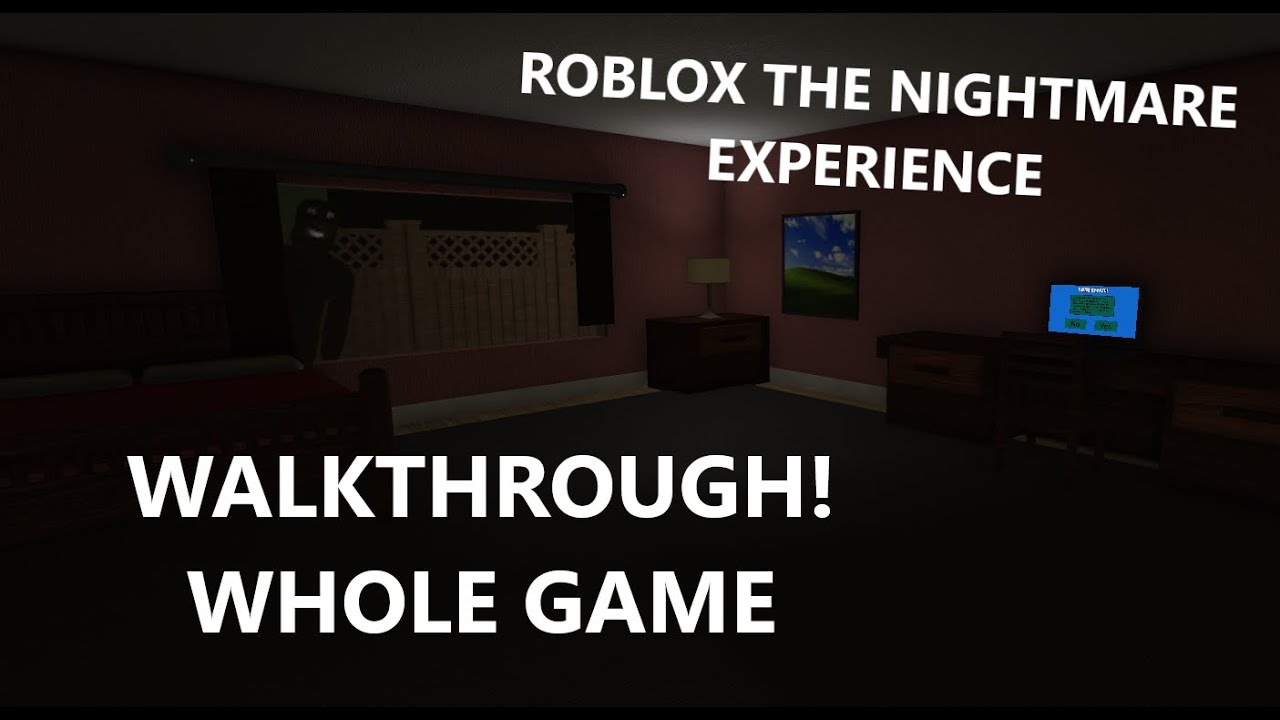 Roblox - The Nightmare Experience // WALKTHROUGH - ALL ENDINGS! - YouTube