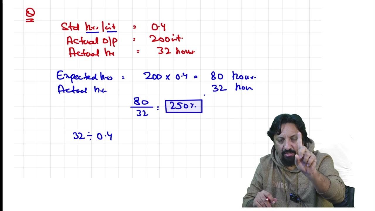 Lecture 2 Part-4 Calculation of Labour Effeciency - YouTube