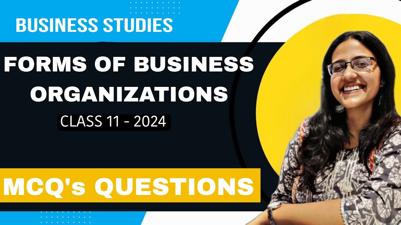 Forms of business organisations MCQ PRACTICE QUESTIONS - YouTube