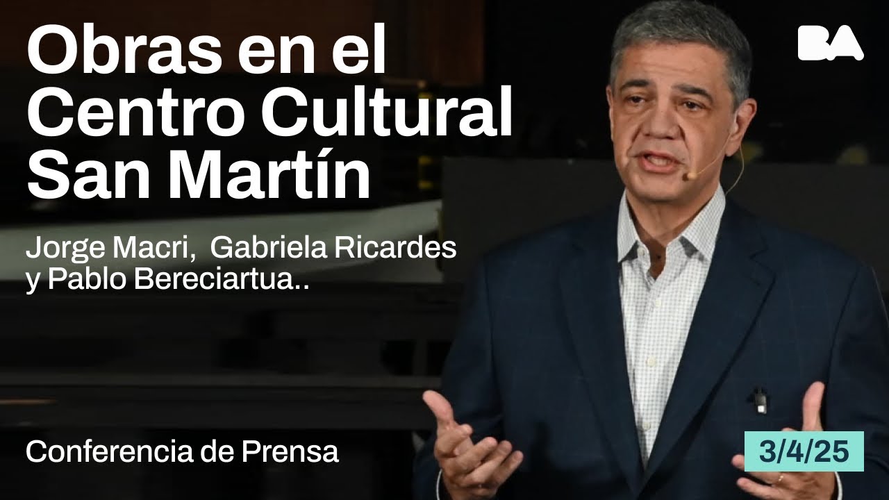 Obras en el Centro Cultural San Martín | Información oficial GCBA - YouTube