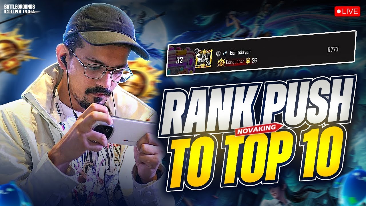 Road to top 10! | BGMI LIVE | Novaking - YouTube