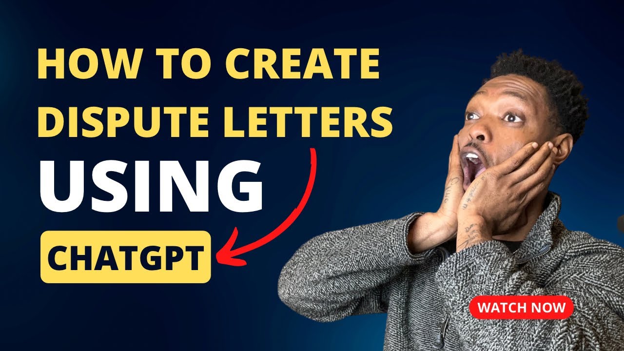 How To Create Dispute Letters Using ChatGPT!!! - YouTube