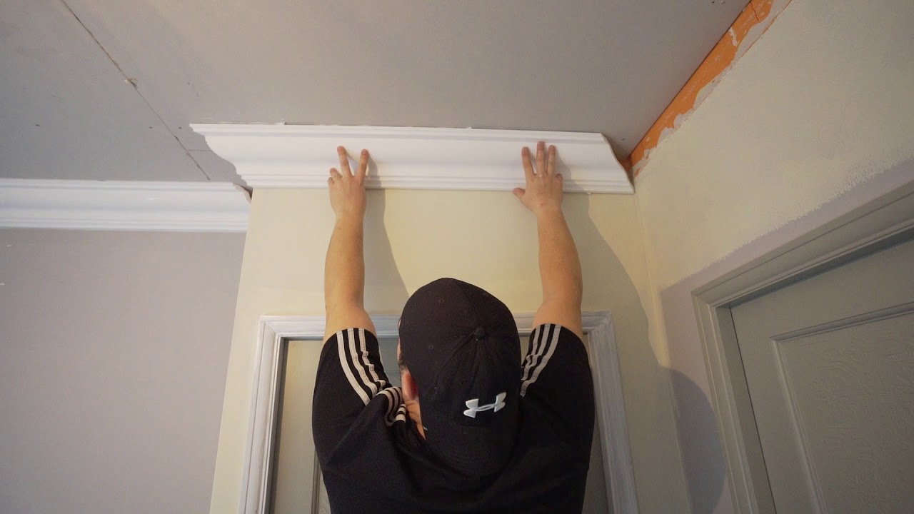 How to Cornice / Coving Installation process - YouTube