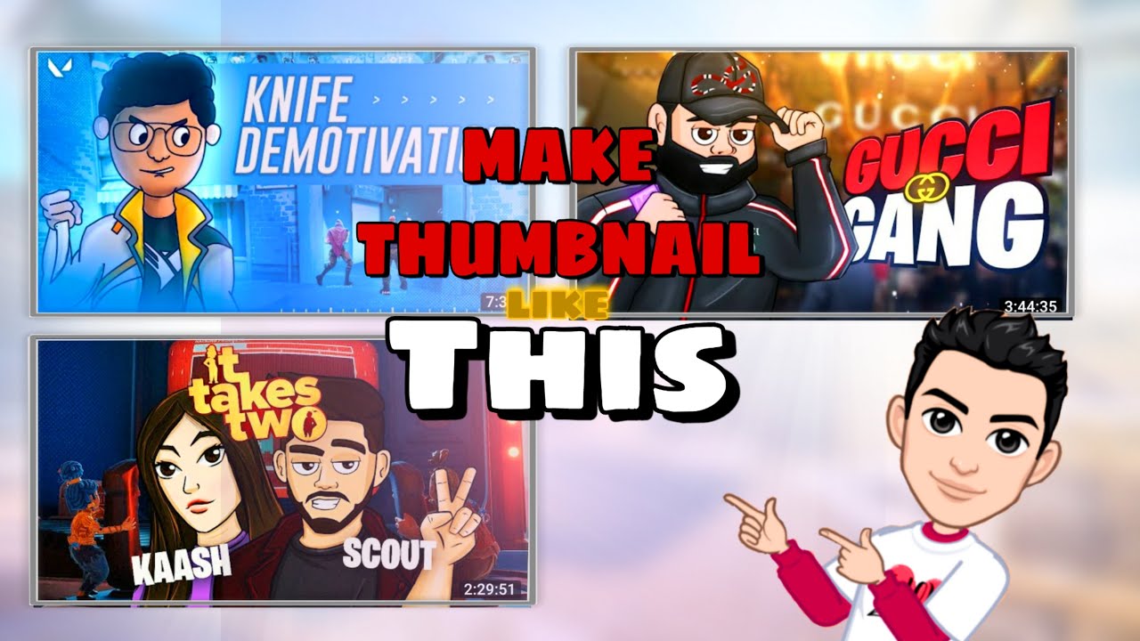 HOW TO MAKE CARTOON THUMBNAIL FOR YOUR VIDEOS AND LIVE STREAMS - YouTube