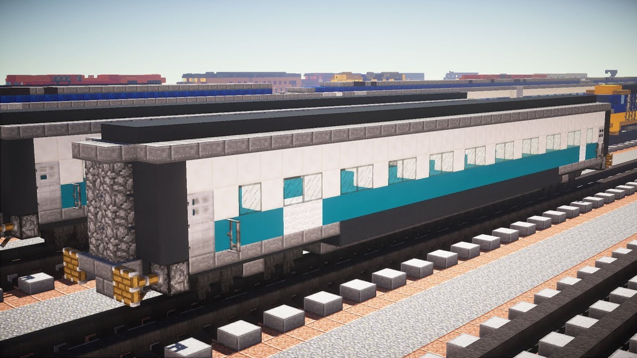 Minecraft British Rail Mark 3 Carriage InterCity 125 Tutorial - YouTube