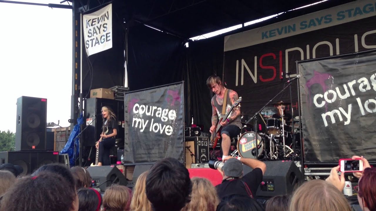 Courage My Love - Cold Blooded live @ Warped Tour 2013 - YouTube
