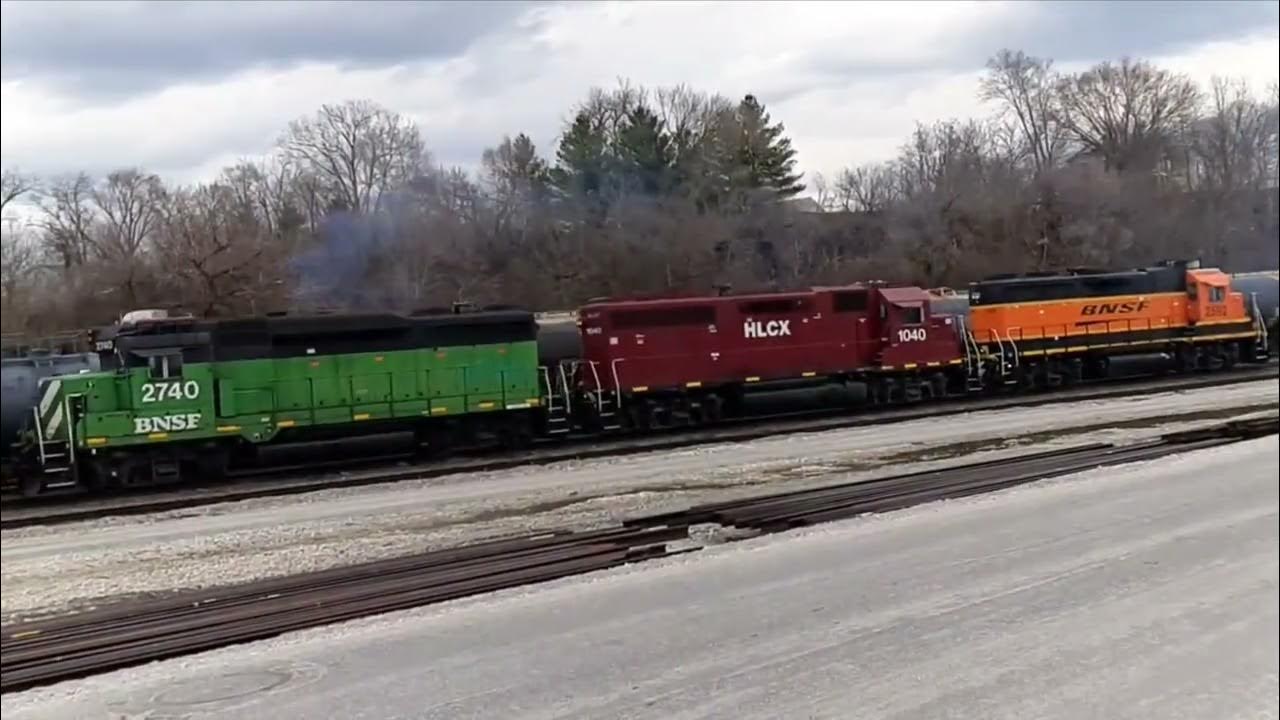 3/26/20Thu.- Interesting Trio for Local Power at Keokuk Iowa + a BN Caboose & KJRY SW1500 ...