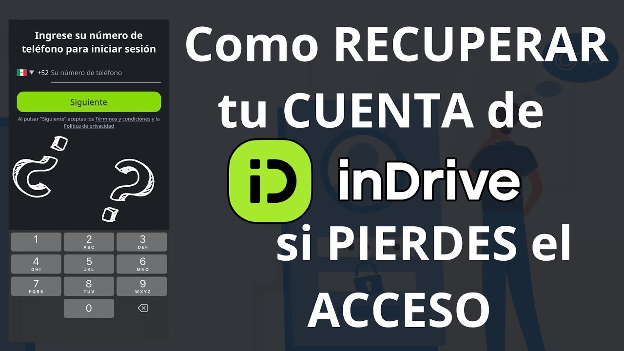 Como RECUPERAR tu CUENTA de INDRIVE si PIERDES el ACCESO - YouTube