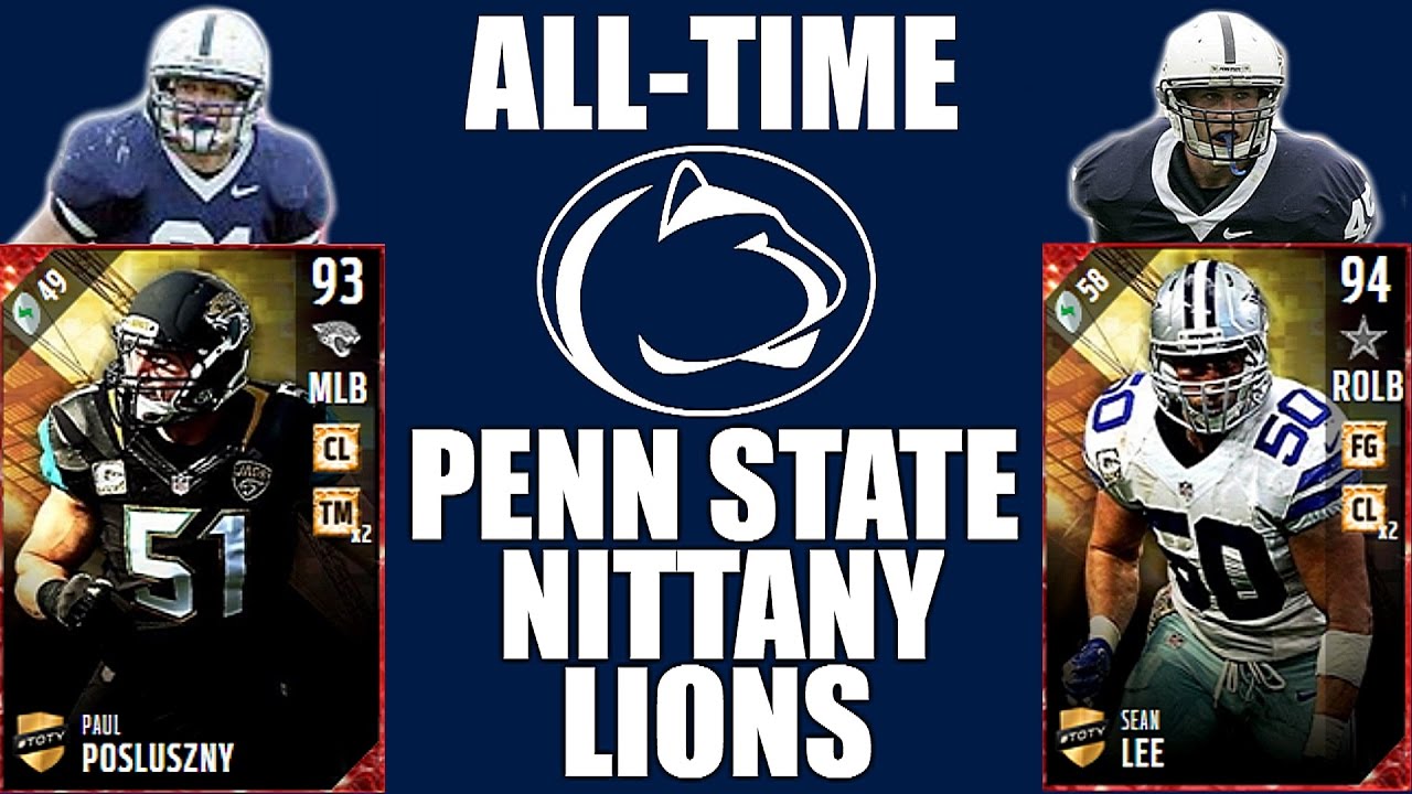 All-Time Penn State Nittany Lions Team - Paul Posluszny and Sean Lee ...