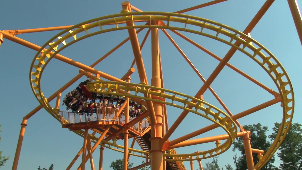 Flying Ace Aerial Chase at Kings Island - YouTube