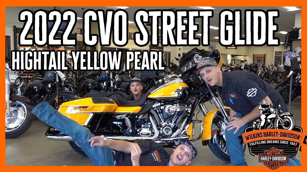 2022 CVO Street Glide in Hightail Yellow Pearl - YouTube
