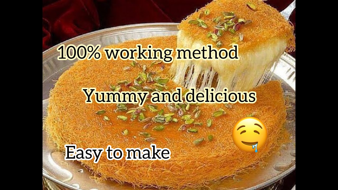 Sweet dish - Kanafeh. 100% working method - YouTube