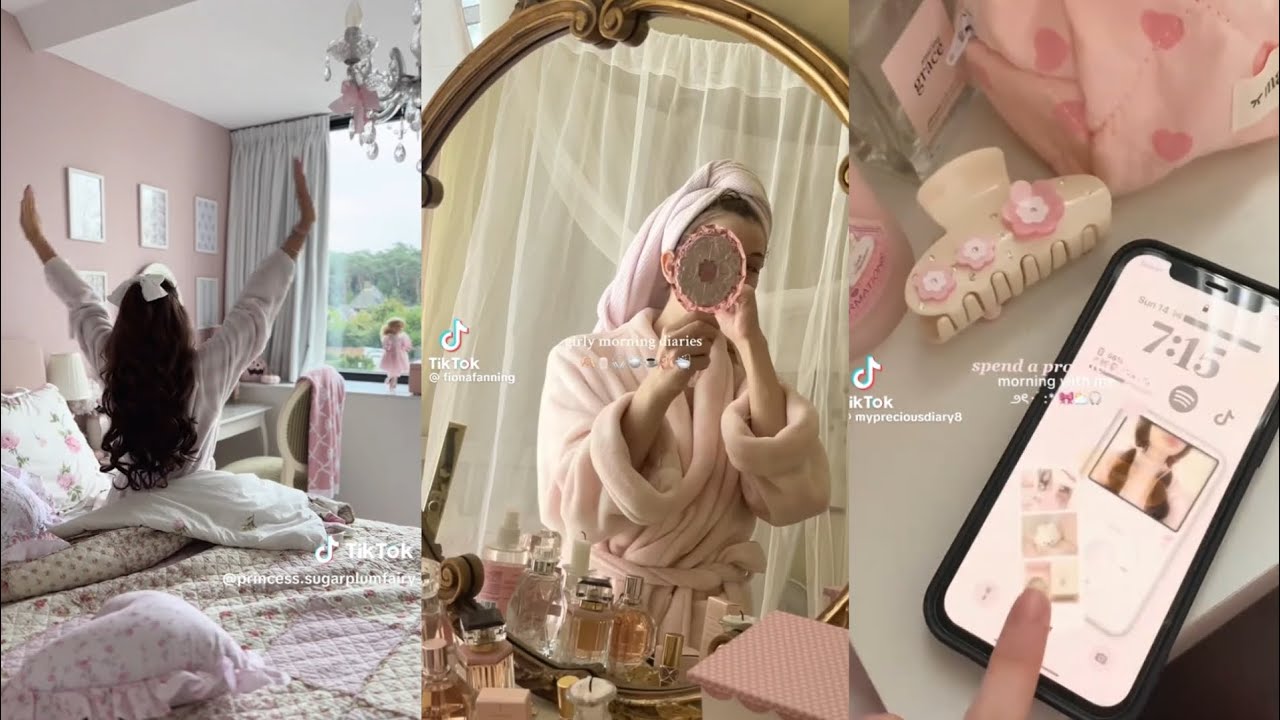 coquette aesthetic morning routines 🩷 TikTok compilaton - YouTube