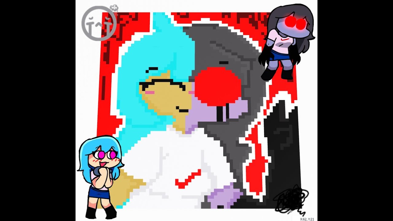 Drawing Sky FNF mod in Roblox (Pixel Art Creator) - YouTube