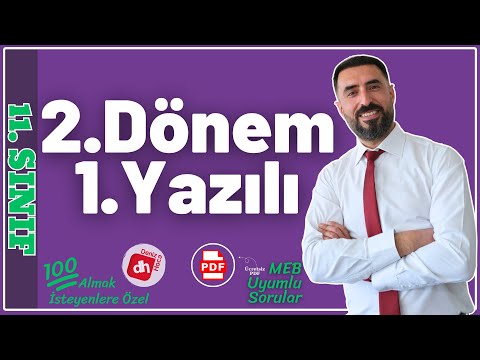 11.SINIF EDEBİYAT 2.DÖNEM 1.YAZILI SORULARI / 2.PROVA / HEDEF 100🔥