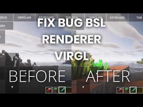 Tutorial BSL shader bug black in pojav launcher virgl - YouTube