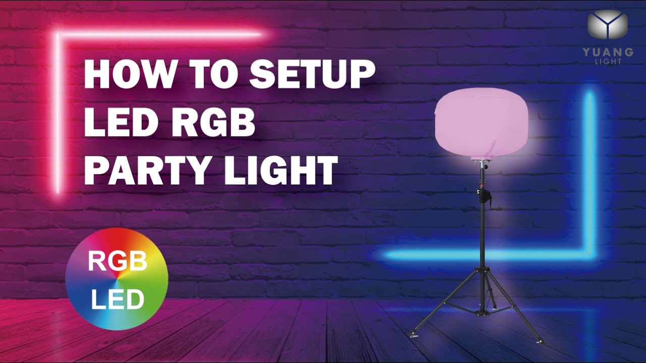 How to set up LED RGB party light - YouTube