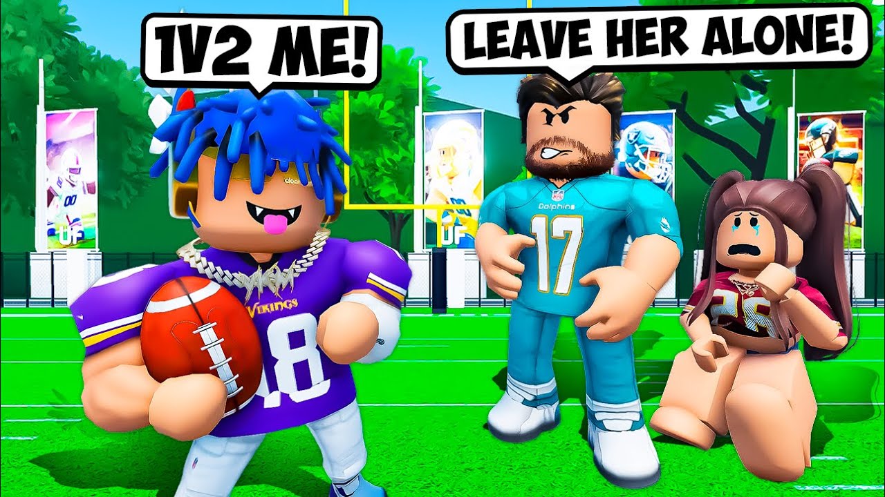 I Made A GIRL Mad, So Her DAD Joined In Roblox NFL Universe Football ...