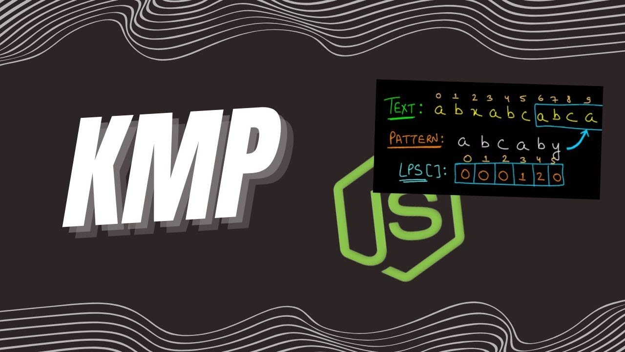 ALGORITMO de KMP en NODEJS - YouTube